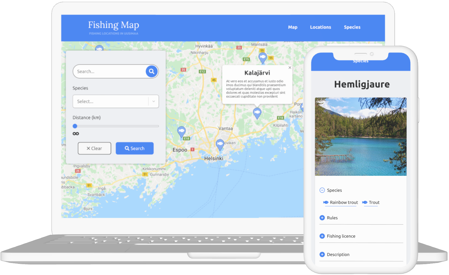 Fishing Map